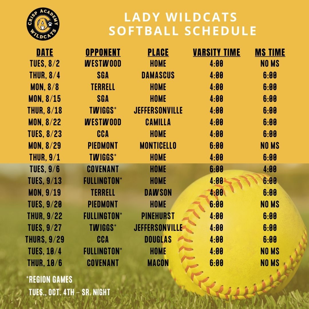 Softball - Crisp Academy